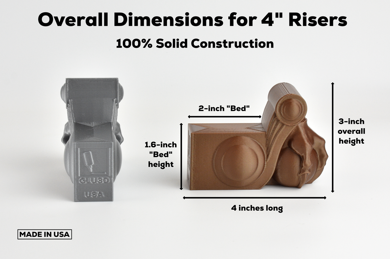 Decorative and Durable Plant Pot Feet / Planter Risers, 4-inch – GLU3D ...