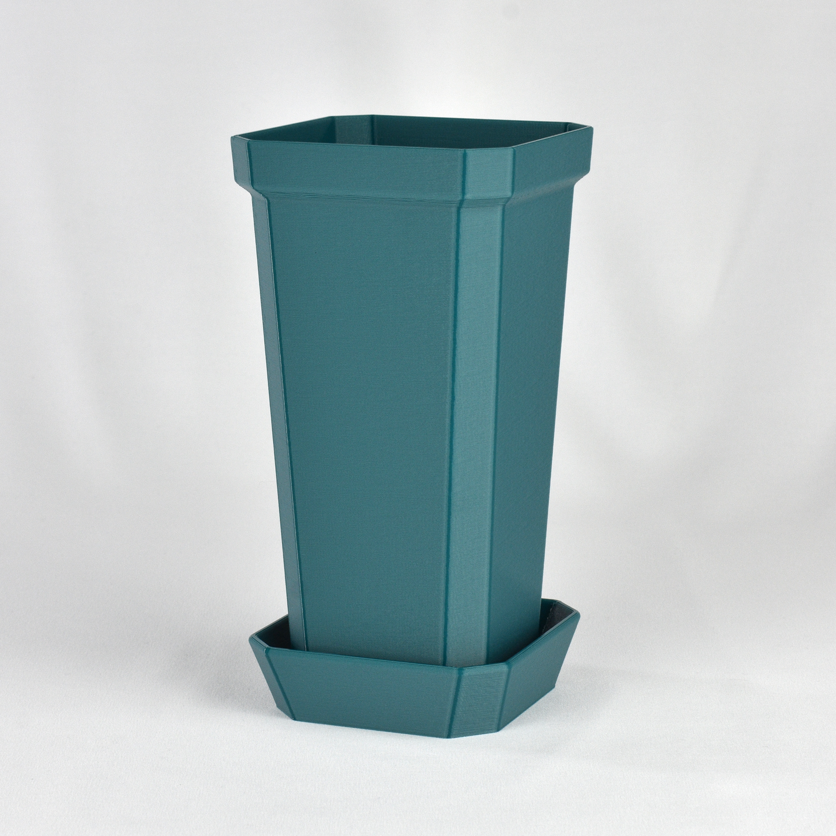 Tall and Narrow Plant Pot, Dark Green, 7-inch Height – GLU3D Prints