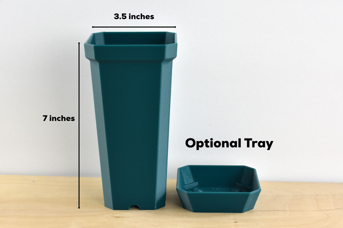 7-inch Skinny-&-Tall Plant Pot – GLU3D Prints